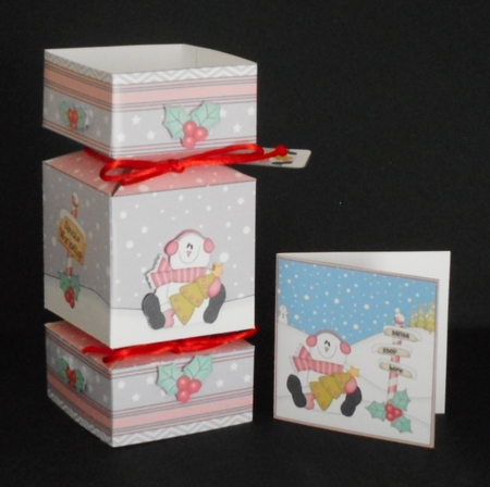 3D Large Christmas Cracker Box Mini Kit - Snowman Rio has an Xmas Tree ...