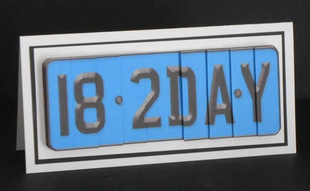 18th Birthday Fun Novelty Number Plate with Side Stacker - Photo by ...