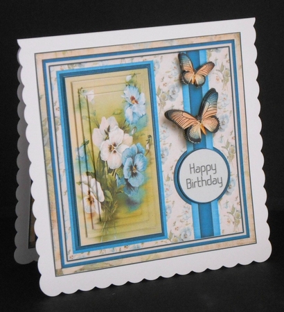 Vintage Card Topper Blue Fantasy 1267 - CUP785490_2166 | Craftsuprint