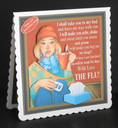 Lady Flu Humor 8x8 Mini Kit - CUP918786_983 | Craftsuprint