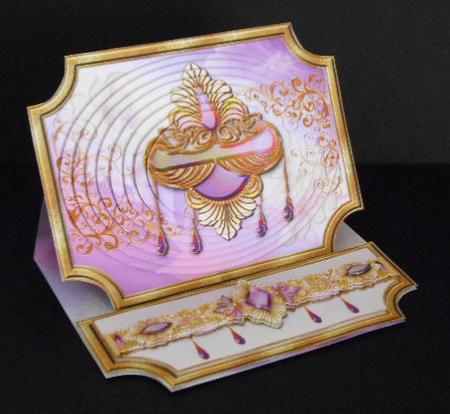 Exotic Jewels Rectangle Topped Pyramid Easel Card Kit - Photo by Joan ...