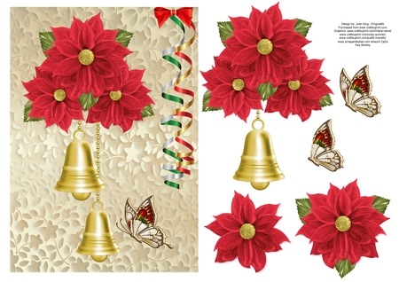 Eight Elegant Christmas Butterflies - CUP889654_1784 | Craftsuprint