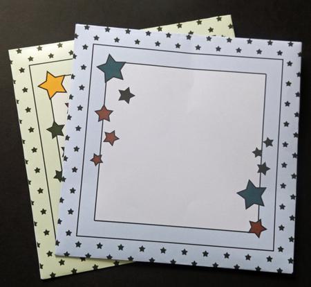 7 x 7 Inch Stars Envelope Kit - CUP675183_359 | Craftsuprint