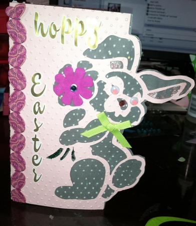 Easter Bunny 2 Over the Edge Card - CUP691076_198 | Craftsuprint