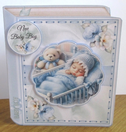 Baby Boy Book 6x6 Shaped Mini Page Kit - Photo by Johanna Lambert