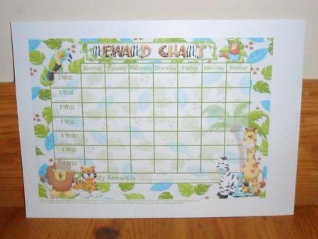 Jungle Fun - Child's Reward Chart - CUP170830_614 | Craftsuprint