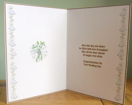 Wedding Day Cardmaking Insert 1 - CUP206492_719 | Craftsuprint