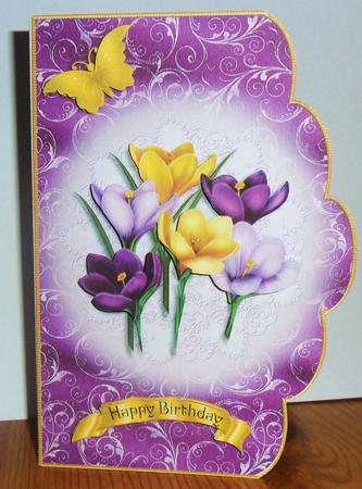 Crocus Scalloped Edge Card - CUP207875_1065 | Craftsuprint
