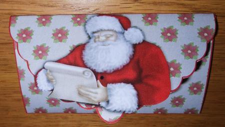 Santas List Christmas Money Gift Wallet - CUP258851_1031 | Craftsuprint