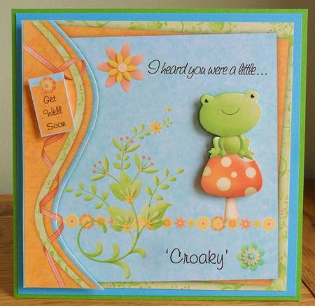 Swirl Border a Little Bit Croaky 8x8inch Topper - CUP326534_443 ...