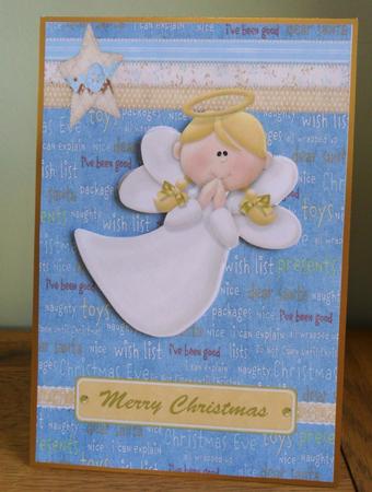Angel Christmas Card Topper with Various Greetings - Photo by Johanna ...