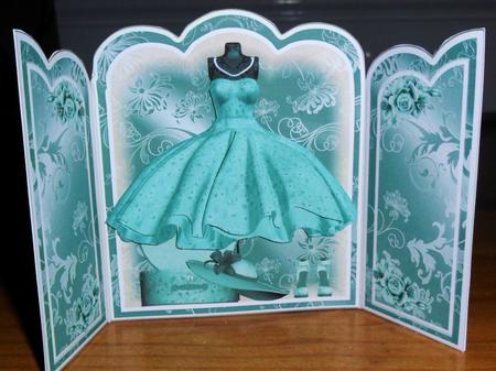 50's Style Mint Wardrobe Card Kit - CUP432750_1483 | Craftsuprint