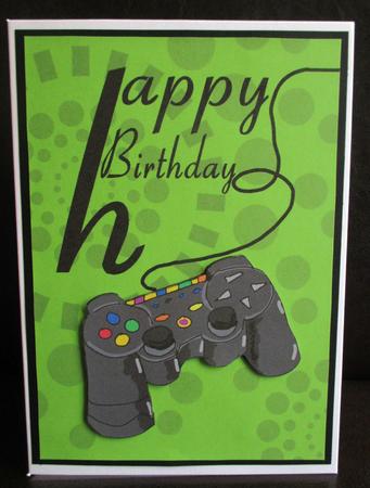 Game Controller Modern Birthday Card Front - CUP322884_1446 | Craftsuprint