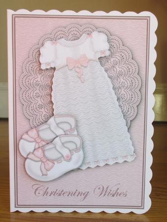 A5 Baby Girl Christening Card Front - CUP298558_56 | Craftsuprint