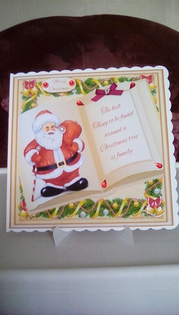 Beautiful Gold Open Book Santa 8x8 - CUP902196_983 | Craftsuprint