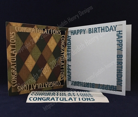 Sentiment Edge Card Folder 02 - Happy Birthday, Congratulations ...