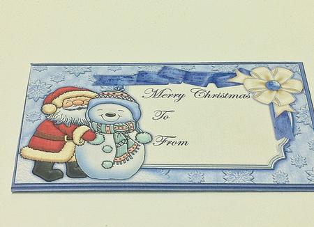 Christmas Money Wallet Envelope Santa Hugs - CUP380179_68 | Craftsuprint