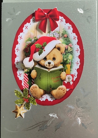 Vintage Christmas Teddy Topper 1 - CUP804855_43136 | Craftsuprint