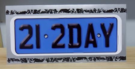Large Dl 21st Birthday Novelty Number Plate and 3D Decoupage ...