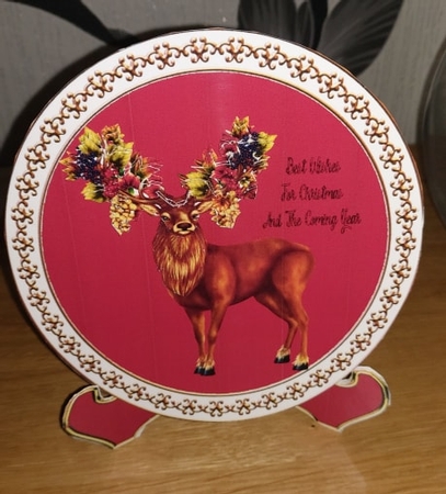 Christmas Stag Plate kit - Photo by Blossoms Designs