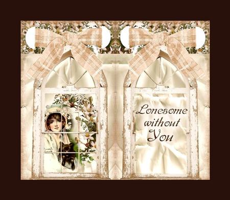 Missing You Window Collage Card Insert - Photo by Blossoms Designs