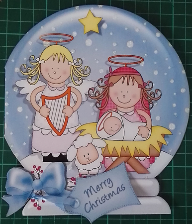 The Christmas Story The Angel Visted The Baby Jesus Snow Globe Shaped ...