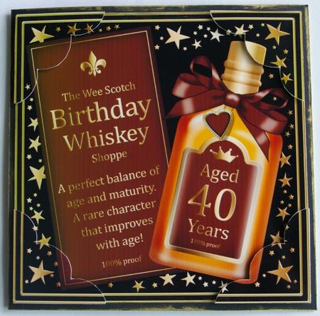 8 x 8 40th Birthday Whisky Scalloped Corner Topper - Photo by Karen Blanch