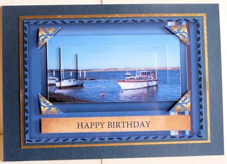 Nautical Father's Day Card with Amble Boats - CUP291774_1446 | Craftsuprint