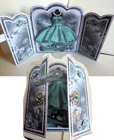 50's Style Mint Wardrobe Card Kit - CUP432750_1483 | Craftsuprint