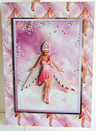 Aphrodite Greek Goddess Pink Card Front with Decoupage - CUP135070_376 ...