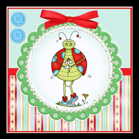 Crafty Bob's Sassy Cheryl Single: Ladybug in Love - Photo by Karen ...