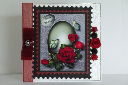 Filigree Framed Red Roses A5 - CUP714275_1763 | Craftsuprint