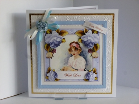 Hannah Card with 14 sentiment tags, decoupage and backgrounds - Photo ...