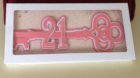 21st Key (female) With Presentation Box Layered Cutting File ...