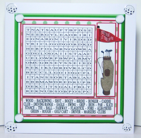 WORDSEARCH GOLF - Photo by Katie Silver