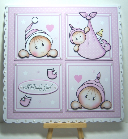 Baby Girl Squares Mini Kit - CUP871076_2053 | Craftsuprint