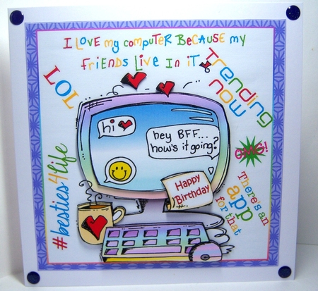 7x7 I love my computer mini kit - CUP970356_1209 | Craftsuprint