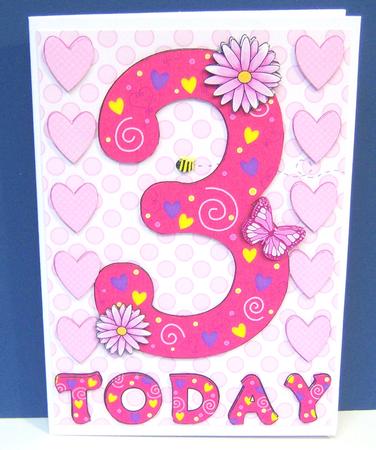 Three Today Girl Butterflies and Flowers A5 Decoupage - CUP530687_1028 ...