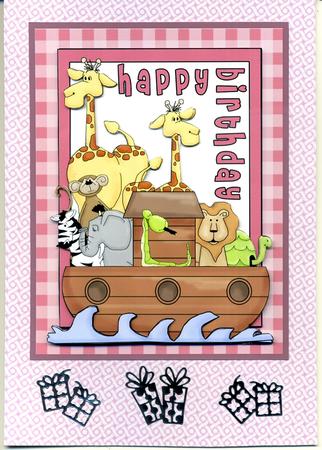 Noah's Ark Birthday Card - Photo by Katie Silver