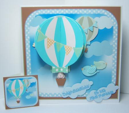 Baby Boy 3D Balloon Card Mini Kit - CUP628186_38 | Craftsuprint