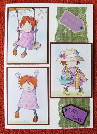 Cute Girl Toppers Sheet for Crafts - CUP172468_948 | Craftsuprint