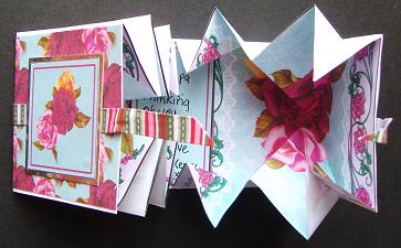 Exploding Card - Old Fashioned Roses 2 - CUP242849_66 | Craftsuprint