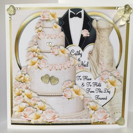 The Wedding Cake - Square Topper - CUP720581_1072 | Craftsuprint