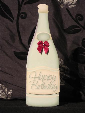 Wine Bottle Shaped Card - CUP75019_37 | Craftsuprint