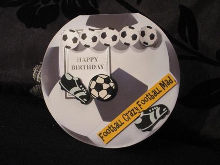 Football Shaped Card - CUP64239_631 | Craftsuprint