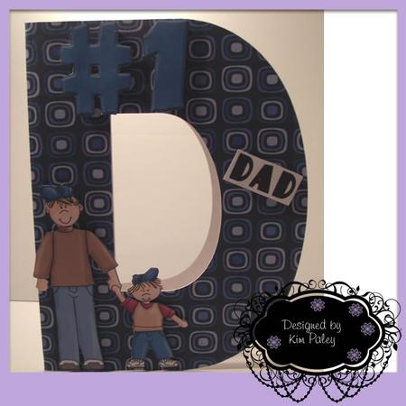 D is for Dad or Daughter Card Template - CUP691350_1307 | Craftsuprint