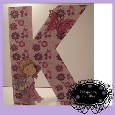 K is for Kind Card Blank Template - Photo by Kim Paley