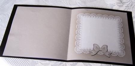 Square Pearls and Lace Card Front or Insert - CUP97808_359 | Craftsuprint