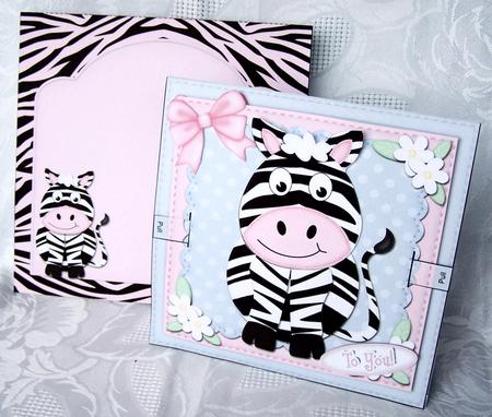 3D Debra Zebra Animated Moveable Wobble Head Card Kit - CUP233067_359 ...