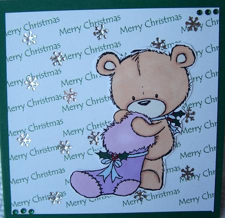 Merry Christmas Green & White Backing Paper - CUP140443_698 | Craftsuprint